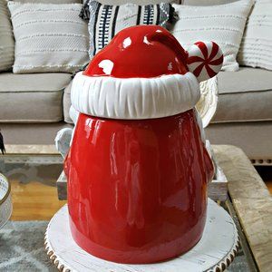 Kitchen | New Massive Santa Cookie Jar Wpeppermint Candy | Poshmark